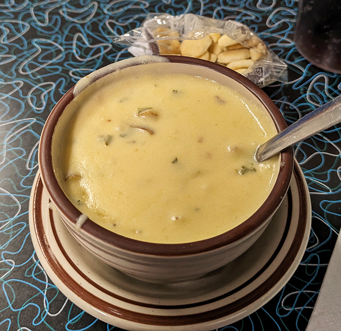 This creamy potato soup isn't just a side—it's the main event. Like a warm blanket on a cold Ohio day, it soothes from the inside out.