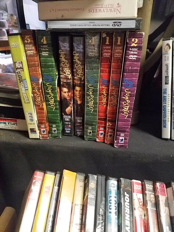 DVD nostalgia corner where "21 Jump Street" complete series waits to transport you back to when Johnny Depp was just a TV heartthrob.