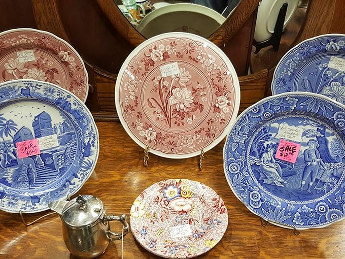 These decorative plates tell stories of bygone eras – each one a conversation piece waiting to grace your wall or holiday table.
