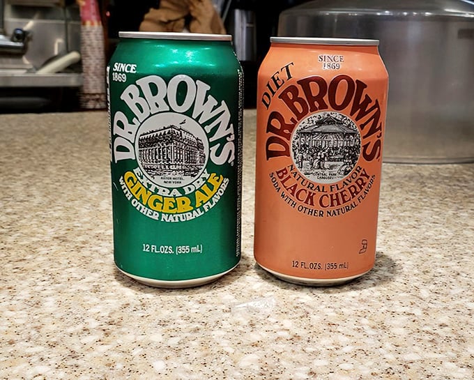 Dr. Brown's sodas – the traditional sidekick to any serious deli sandwich. Cel-Ray or Black Cherry? The eternal question of deli devotees everywhere.