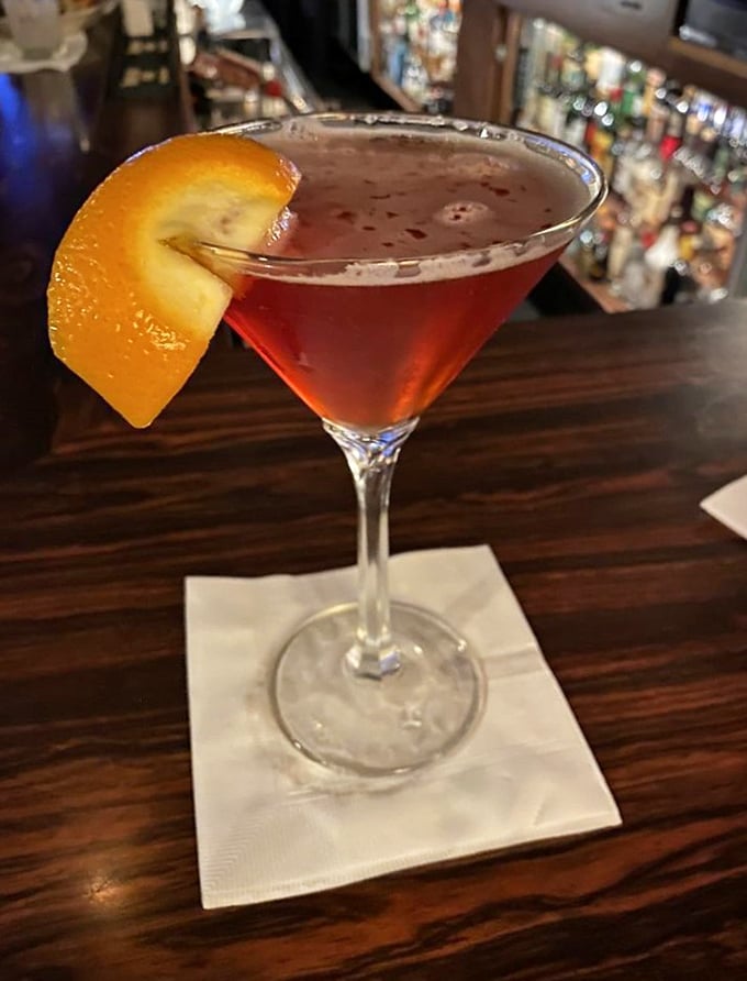 This isn't just a martini; it's liquid sophistication with an orange twist, reminding us that James Bond had impeccable taste for good reason.