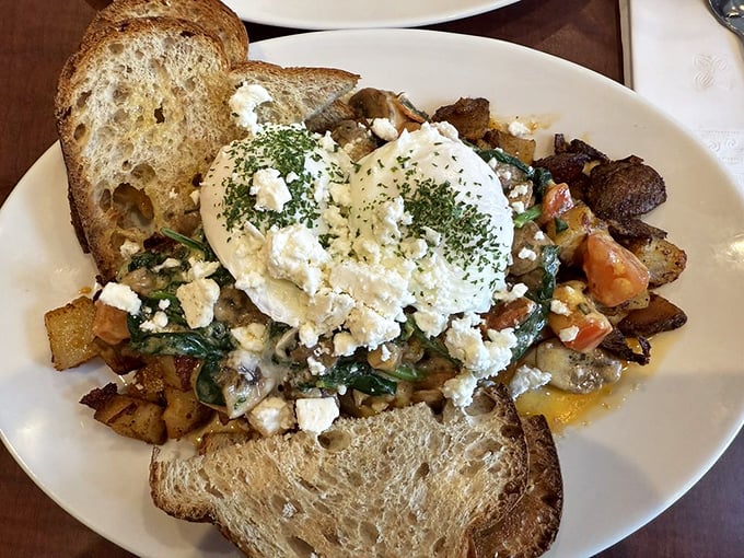 When vegetables, eggs, and cheese come together like this, you understand why breakfast is worth getting out of bed for.