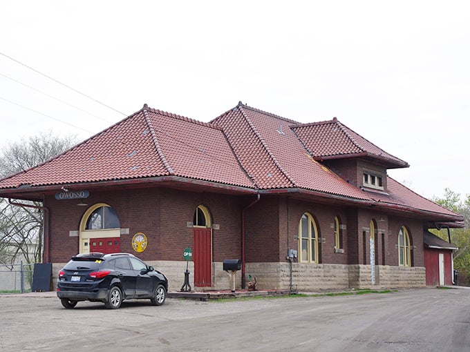 This isn't just a train station – it's Owosso's architectural love letter to an era when railway arrivals were the highlight of the day.