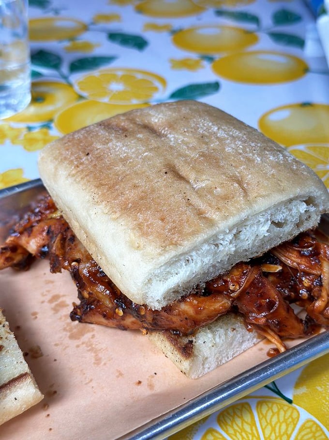 The Firebird sandwich doesn't just satisfy hunger—it creates memories with each bite of that pillowy bread and caramelized meat.