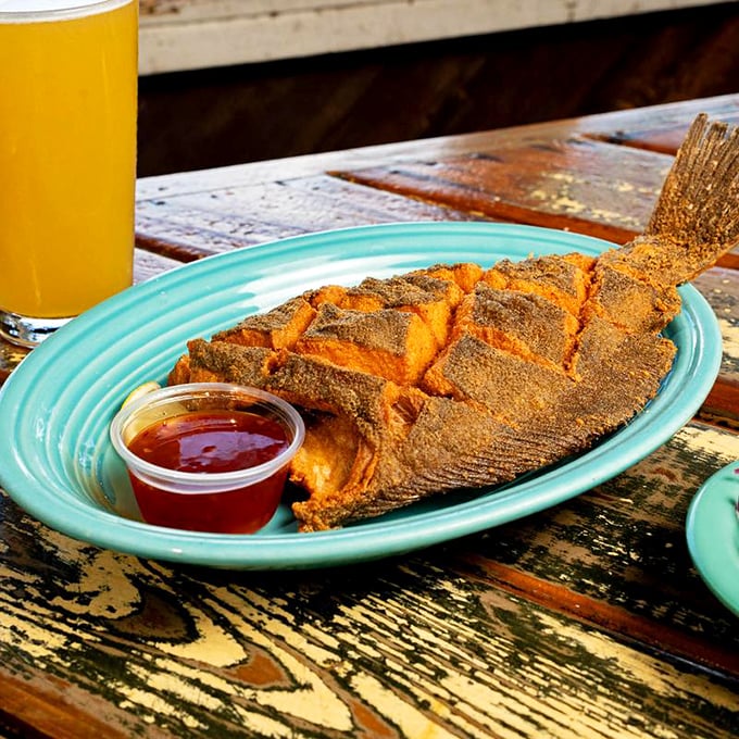 This scored flounder is the seafood equivalent of a perfect sunset—golden, crisp, and something you'll remember long after it's gone.