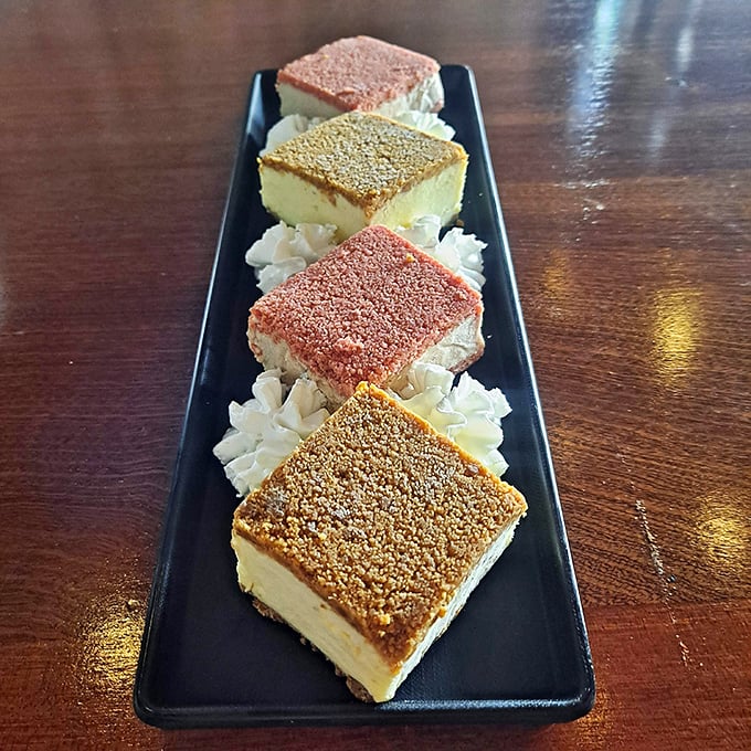 Ice cream sandwiches lined up like delicious dominos – each square promising a different flavor adventure that makes choosing just one a delightful dilemma.