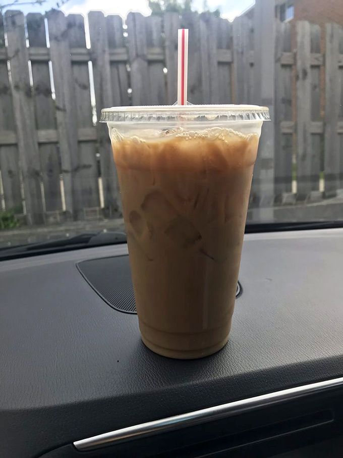 That iced coffee isn't just a beverage – it's the perfect co-conspirator for your donut adventure, keeping you alert enough to contemplate a second round.