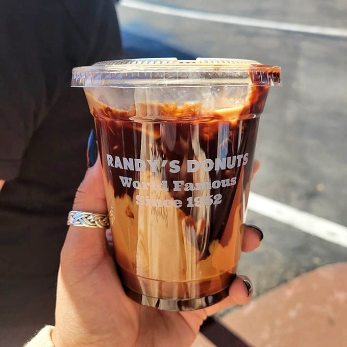 Randy's coffee doesn't try to be fancy—it knows its job is to be the perfect supporting actor to the star of the show.