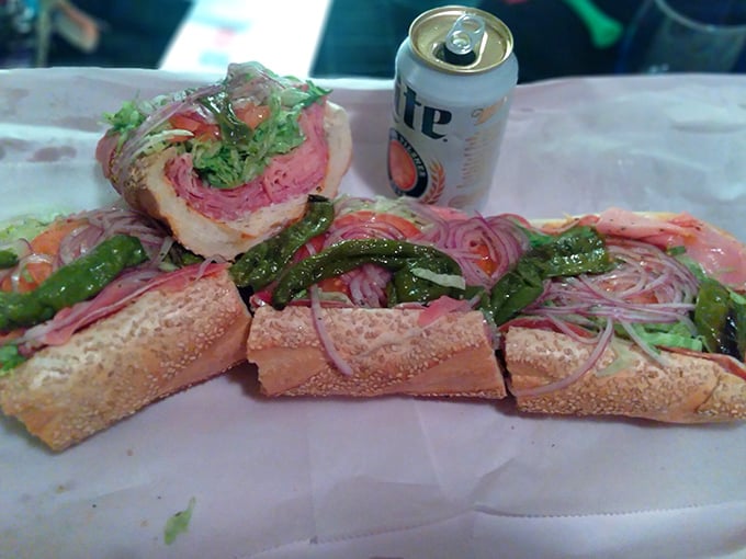 The Italian hoagie – a carefully engineered stack of meats, cheese, and veggies that makes ordinary sandwiches hang their bread in shame.