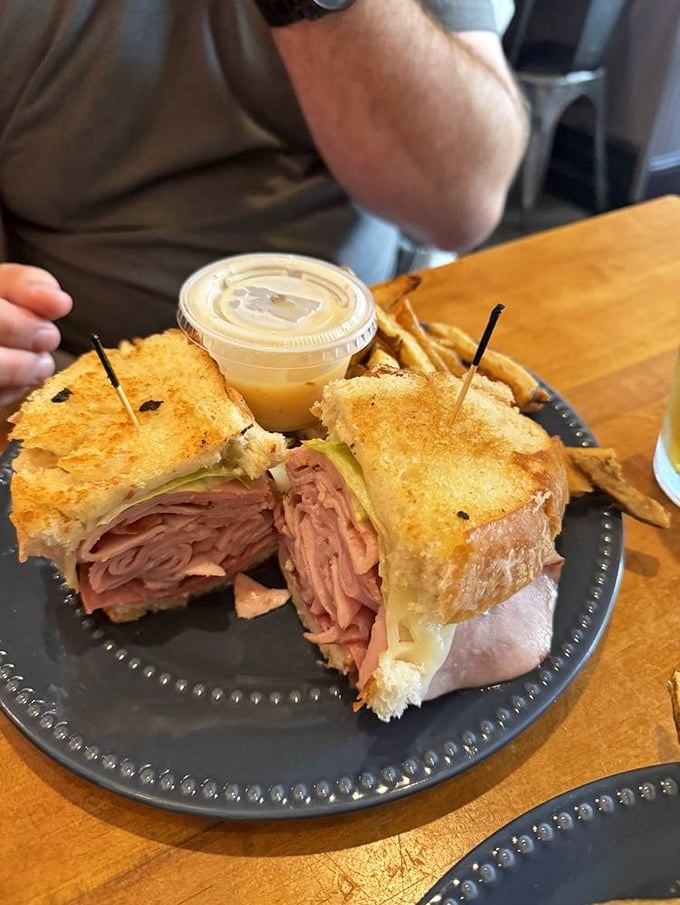 Italian perfection between bread slices – this sandwich could make the Leaning Tower of Pisa jealous.