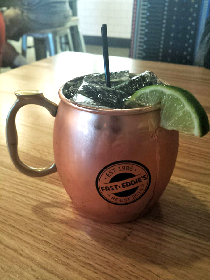Their Moscow Mule comes in a proper copper mug—because some traditions are worth keeping. The lime wedge isn't just garnish; it's an essential supporting actor.