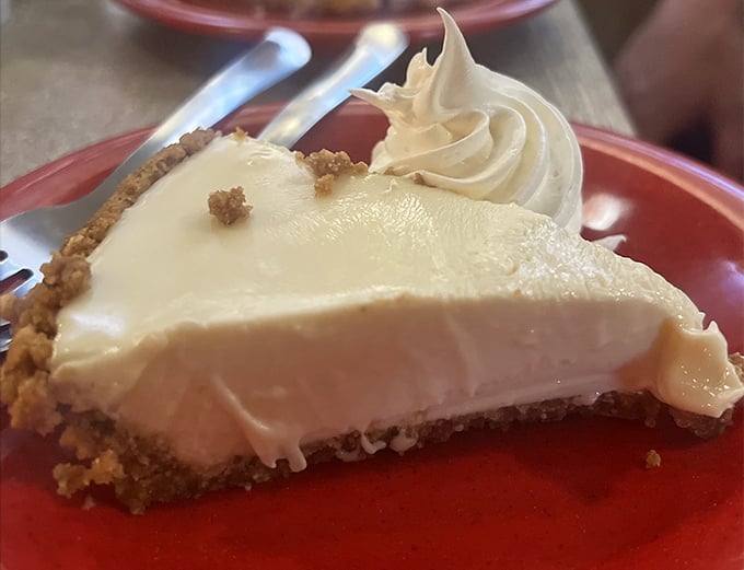 Key lime pie that strikes that perfect balance between tart and sweet—Florida and New England having a delicious cultural exchange.