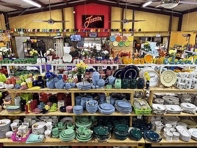 Fiesta-ware paradise in every color of the rainbow. Your dinner guests will never suffer from plate envy again.