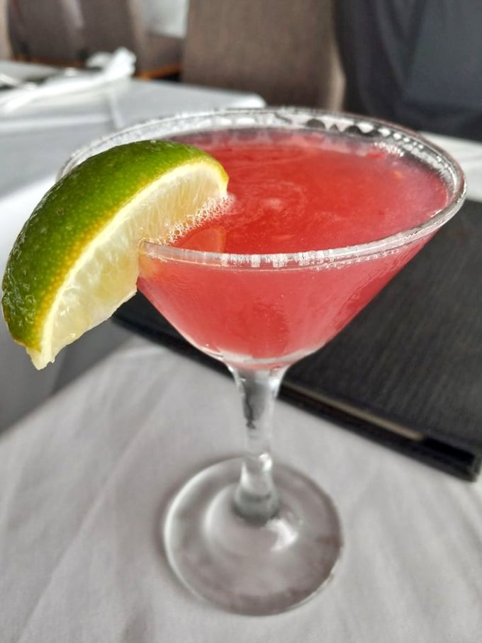 The cocktail that makes you forget about checking emails. Vibrant, tart, and just sweet enough—like a California sunset in a martini glass.