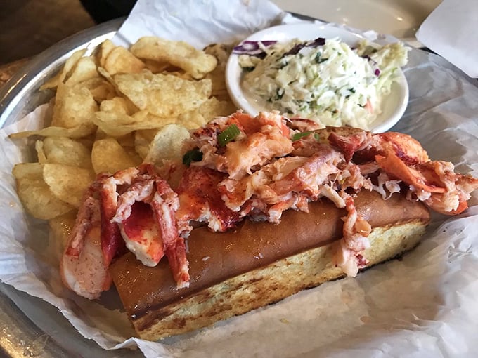 The legendary lobster roll – sweet Maine lobster meat in perfect proportion to its buttery vessel. A sandwich worth the drive.