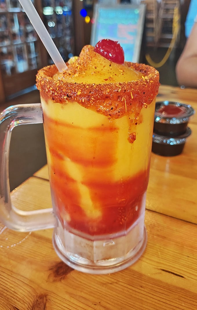 That mango margarita isn't just a drink – it's a vacation in a glass, with a chili-salt rim that means business.