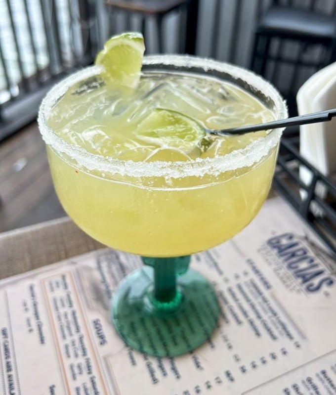 Not just any margarita – this sunshine-in-a-glass comes with a side of river breezes and the promise of an afternoon with no responsibilities.