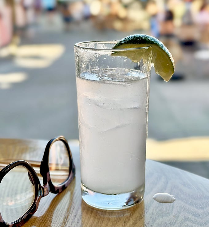 A proper margarita isn't just a drink—it's a vacation in a glass, especially when enjoyed on The Little Fleet's sun-dappled patio.