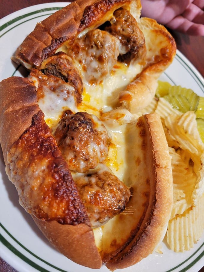 Not all heroes wear capes—some come on toasted rolls with melted cheese. This meatball sandwich is what lunch dreams are made of.
