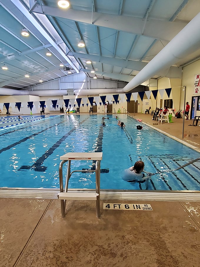 Not all treasures in Madison are historic—this modern aquatic center keeps residents cool while proving small towns can have big amenities.