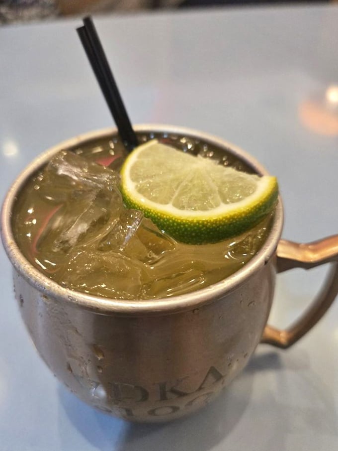 Moscow Mule served in a proper copper mug – because sometimes the vessel is as important as what's inside it.