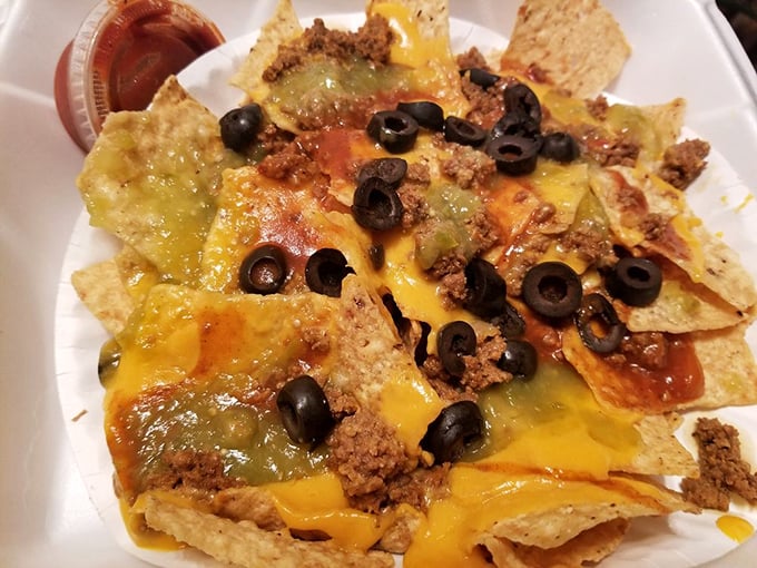Nachos that understand the importance of proper cheese-to-topping ratio—each chip a perfect delivery system for maximum flavor.