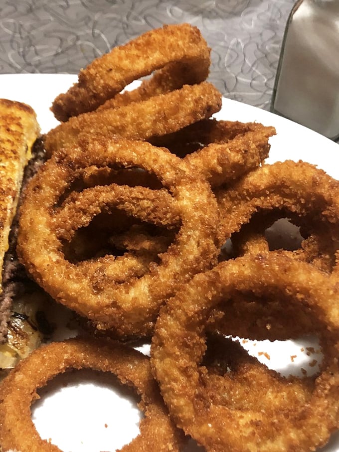 Golden onion rings that shatter with each bite—the perfect side dish or, let's be honest, a meal unto themselves.