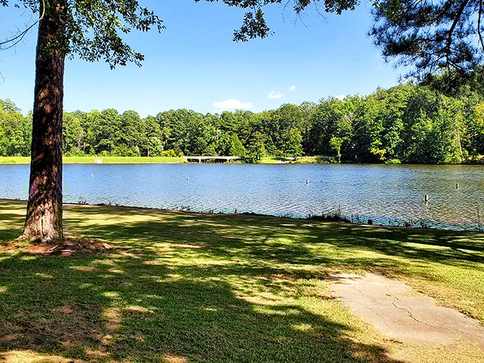Lake Russell offers the perfect antidote to downtown exploration—where the only traffic is an occasional fish jumping and deadlines cease to exist.