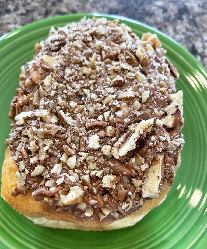 That pecan-crusted beauty is what happens when Southern comfort food takes a vacation to Pennsylvania.
