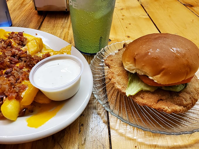 Those cheesy fries could start a religion, while that tenderloin sandwich has clearly been blessed by the comfort food gods.