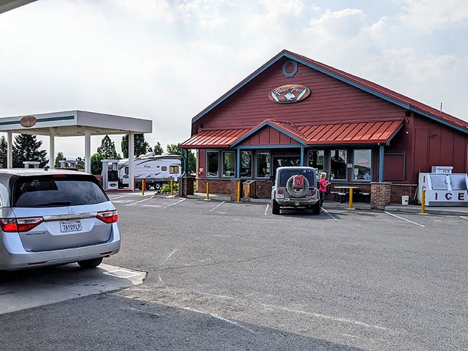 Rabbit Traxx isn't just a pit stop—it's civilization's outpost where road-weary travelers find coffee, snacks, and directions given with a smile.
