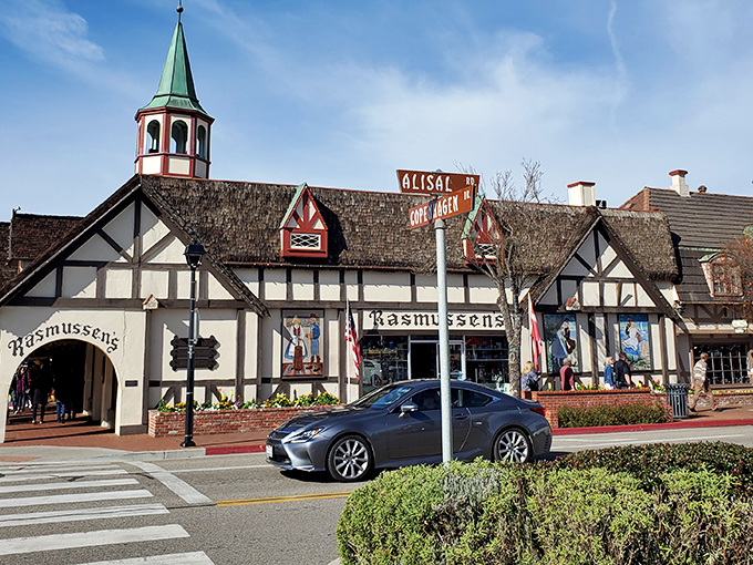 Rasmussen's storefront looks like it was plucked straight from a Danish village. Half-timbered perfection that houses treasures both traditional and touristy.
