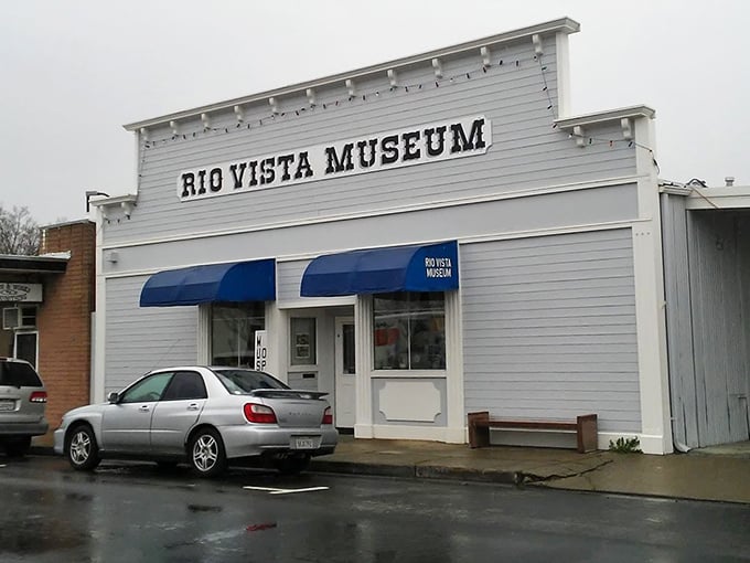 The Rio Vista Museum's unassuming facade belies the treasures within—like finding a rare vinyl record store in the age of digital streaming.