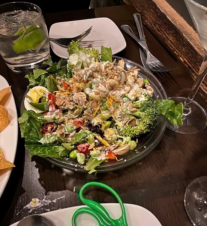 A salad that makes eating vegetables feel like cheating—loaded with enough goodies to make you forget you're being virtuous.