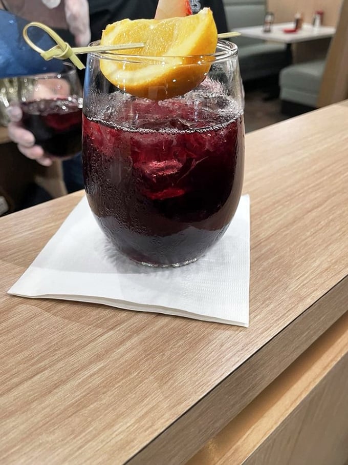 That sangria isn't just a drink – it's Florida vacation vibes in a glass, even if you're just playing hooky from work on a Tuesday.