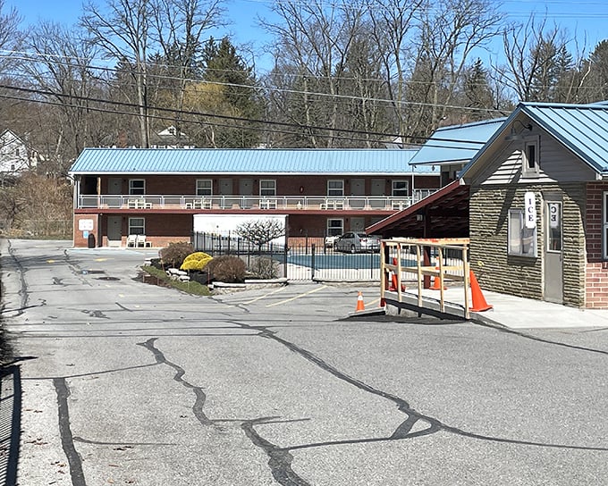 The Sherwood Motel offers no-frills affordability that's increasingly rare in today's travel landscape – simplicity with a swimming pool bonus.