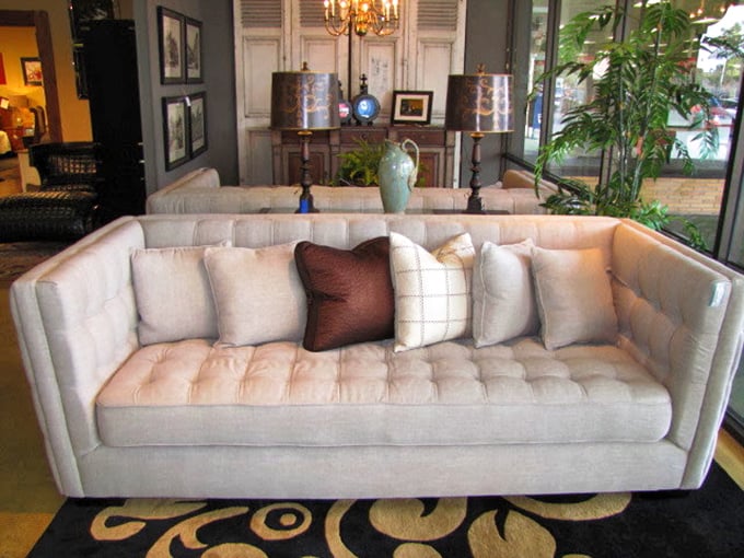 This tufted sofa isn't just a place to sit—it's where you'll spend the next five years of Sunday afternoons with a good book.
