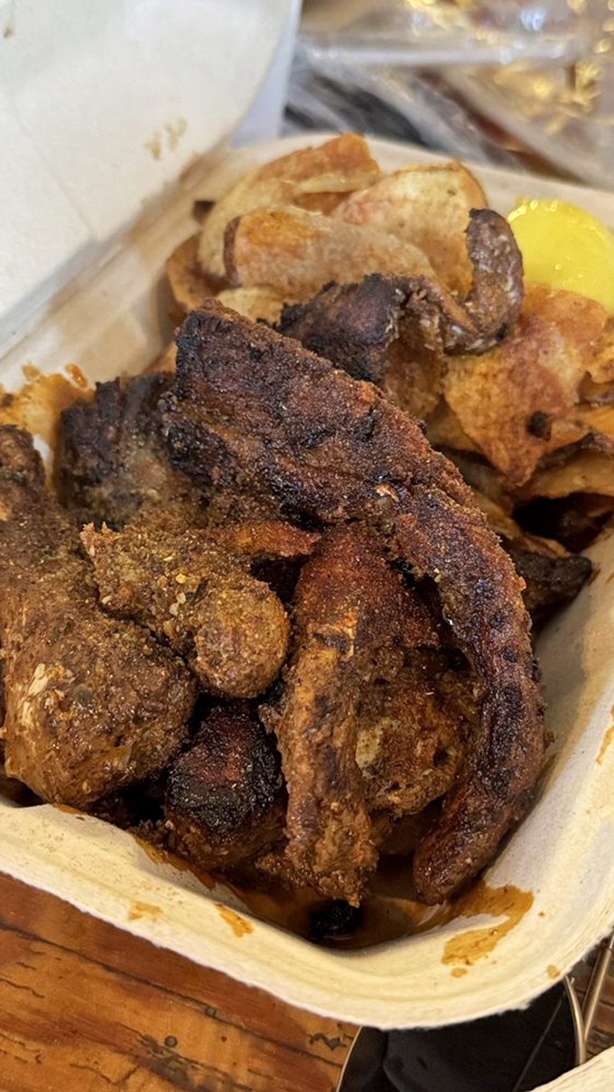 Spicy Mahi that doesn't just sit on the plate—it practically dares you to take that first bite, promising heat that enhances rather than masks.