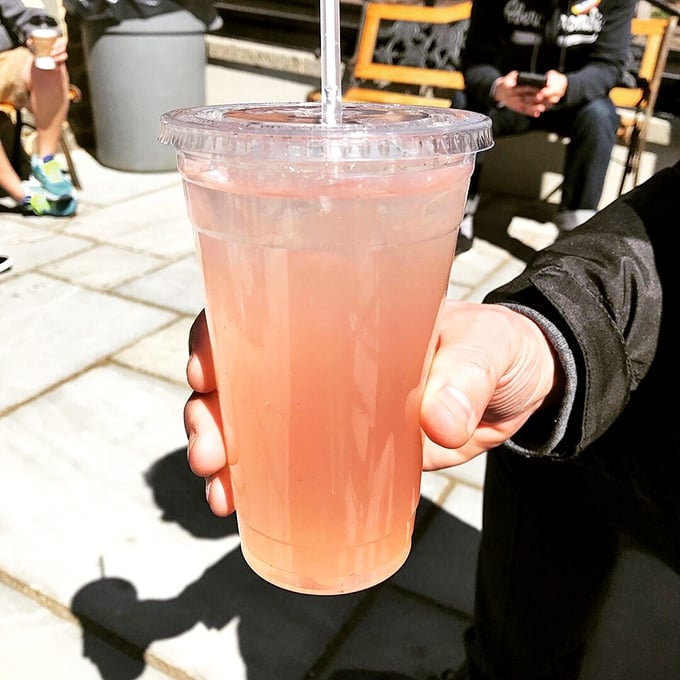 Nothing cuts through pretzel salt like fresh strawberry lemonade. The perfect palate cleanser between—who are we kidding—more pretzels.