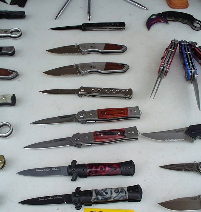Not your average letter openers! This collection of pocket knives combines practicality with craftsmanship that would make any outdoorsman proud.