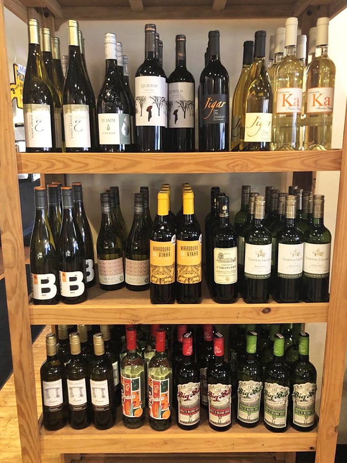 The wine selection proves Katzinger's isn't just sandwich royalty—it's a full-fledged gourmet market where your Reuben can find its perfect match.