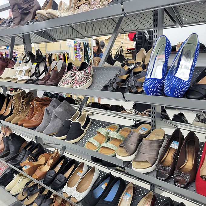 The women's shoe section rivals Imelda Marcos' closet, with enough options to ensure your feet never have to wear the same pair twice.