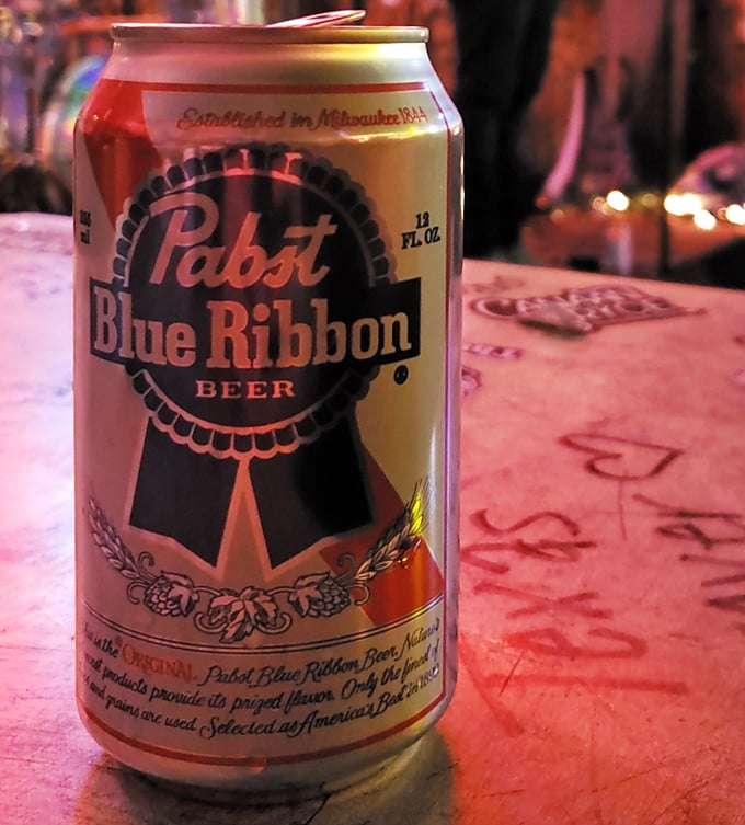 PBR in a can—because sometimes the perfect beverage pairing isn't about complexity, but about tradition, simplicity, and knowing exactly what you're getting.