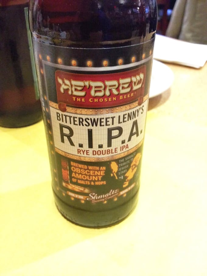 Even the beer selection honors tradition – Hebrew's Bittersweet Lenny's R.I.P.A. pairs perfectly with deli fare while paying homage to cultural roots.