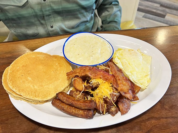 The breakfast platter that answers the eternal question: "Why choose one thing when you can have everything?"