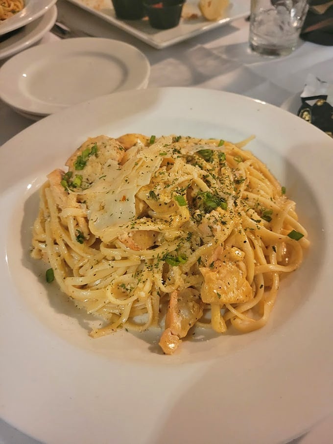 Pasta that doesn't just sit on the plate—it performs, with each strand perfectly coated in a sauce that took hours, not minutes, to perfect.