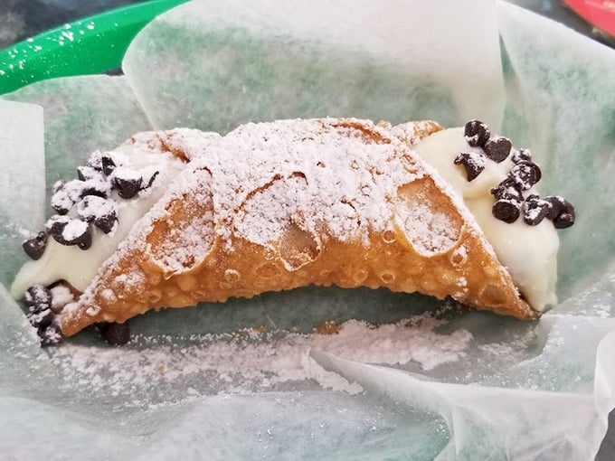 Sweet endings come in crispy shells. This cannoli doesn't need to "leave the gun" – you'll want to take it with you everywhere.