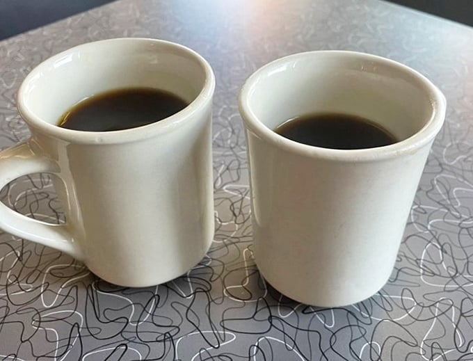 Diner coffee – the magical elixir that transforms morning zombies into functioning humans since the dawn of time.