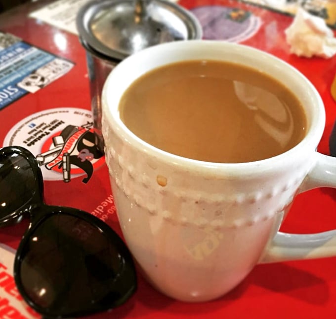 The coffee at Piner Cafe doesn't need fancy latte art—it's the reliable friend that shows up exactly when you need it.