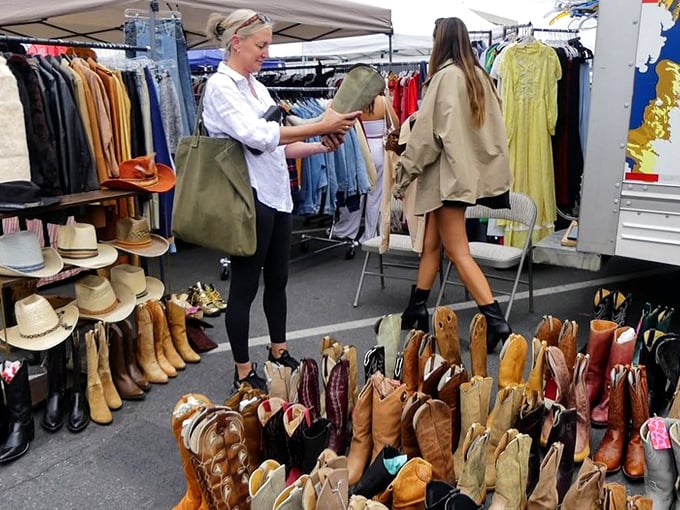 Cowboy boots that have two-stepped through decades, still ready for their next honky-tonk adventure.